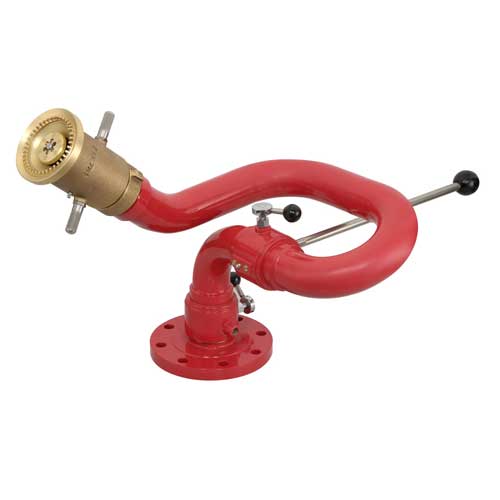 FP10736 Brass Tiller Bar Fire Monitor | 2.5" Waterway, 1250 GPM – Fire Pro