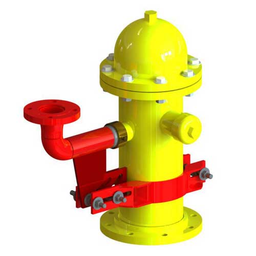 FP3530 Fire Hydrant Mount with Flange Outlet – Fire Pro