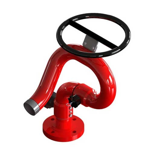 FP4SD-750 Steering Wheel, Deck Monitor | 2.5" Waterway, 4" Inlet – Fire Pro